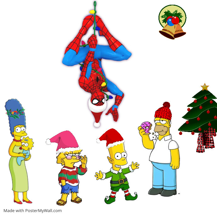 Copy of Merry Christmas Card Simpson | PosterMyWall