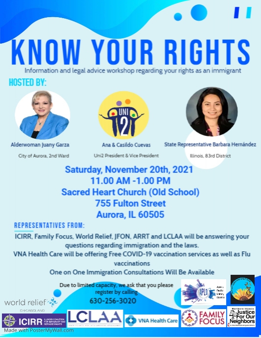 Immigration Workshop Flyer #2 | PosterMyWall