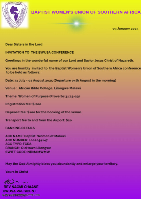 CHURCH LETTER TEMPLATE | PosterMyWall