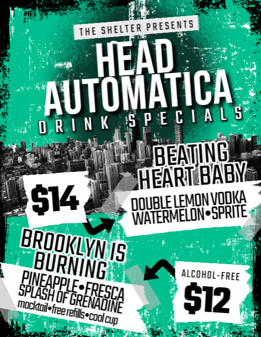 Copy of Head Automatica Drink Specials 09.26.2023 | PosterMyWall