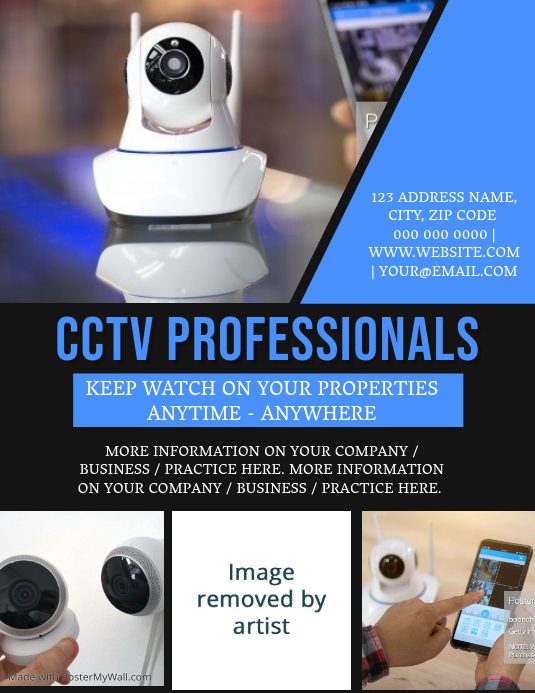CCTV Business or Company Flyer Template | PosterMyWall