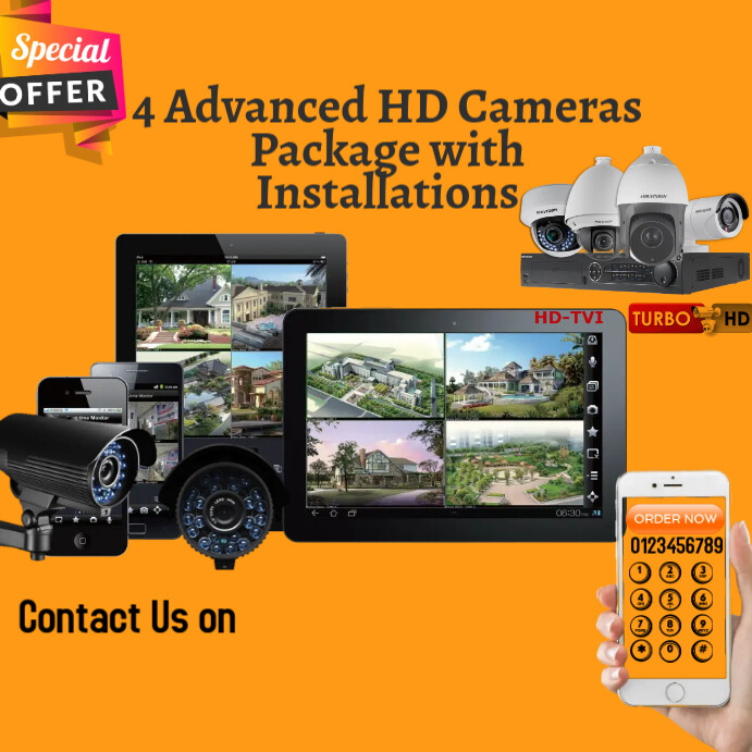 CCTV Camera Template | PosterMyWall