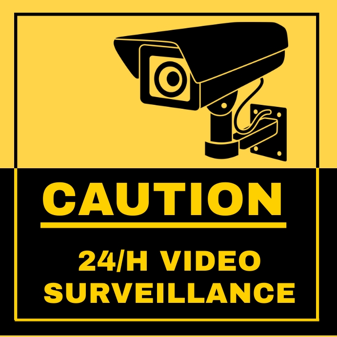 cctv caution Template | PosterMyWall