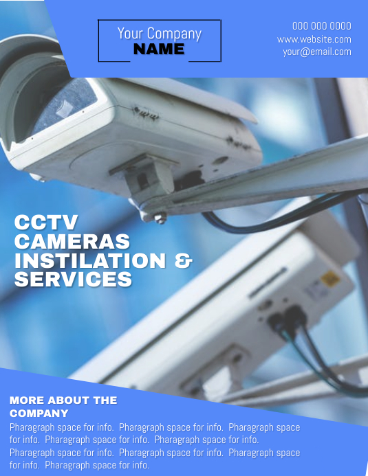 CCTV Flyer Template | PosterMyWall