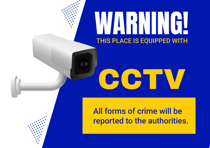 CCTV in operation Template | PosterMyWall