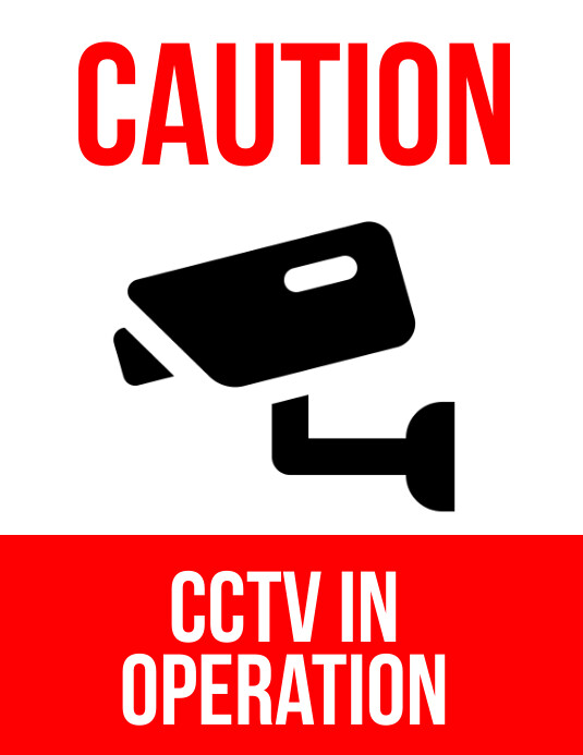 Copy of CCTV In Operation Flyer Template | PosterMyWall