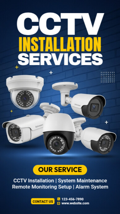 Cctv Installation, Instagram Story Template | PosterMyWall