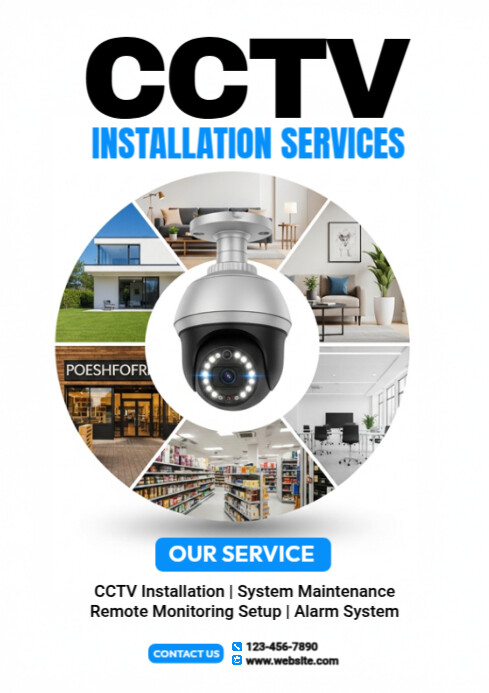 Copy of CCTV Installation | PosterMyWall