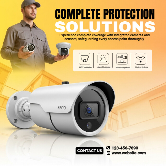 CCTV Installation Template | PosterMyWall