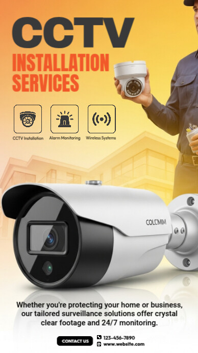 CCTV Installation Template | PosterMyWall