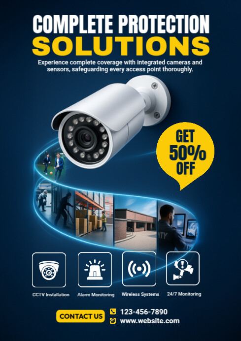 CCTV Installation Template | PosterMyWall