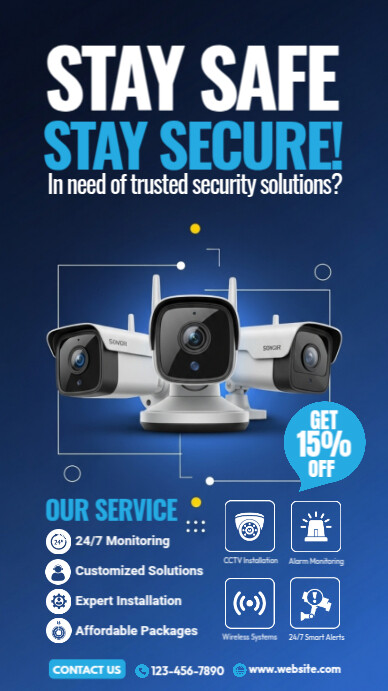 Copy of CCTV Installation | PosterMyWall