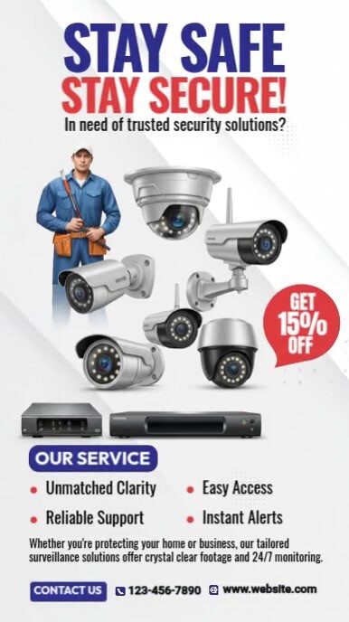 CCTV Installation Template | PosterMyWall