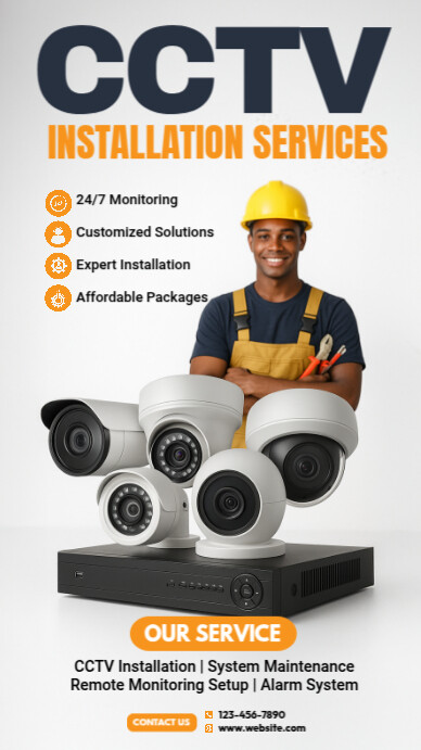 CCTV Installation Template | PosterMyWall