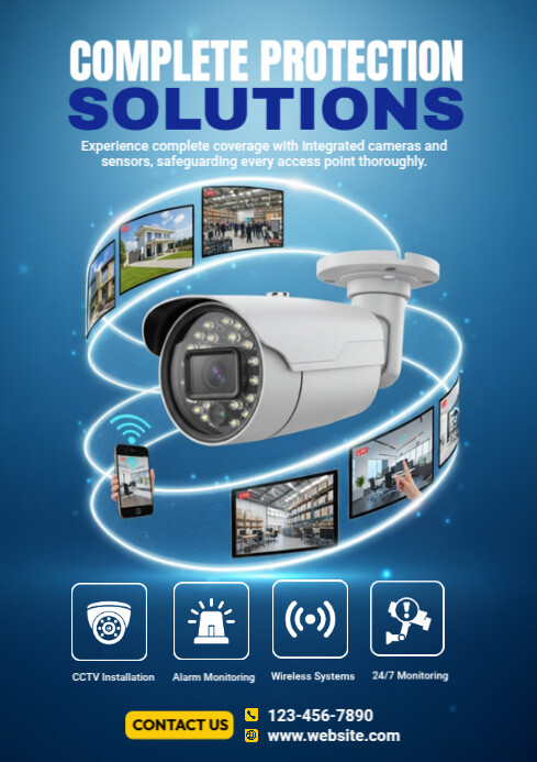 CCTV Installation Template | PosterMyWall