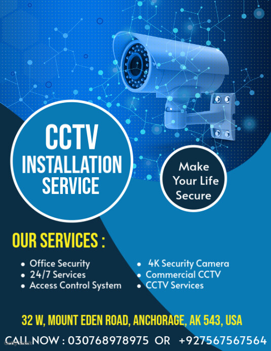 cctv installation flyers Template | PosterMyWall