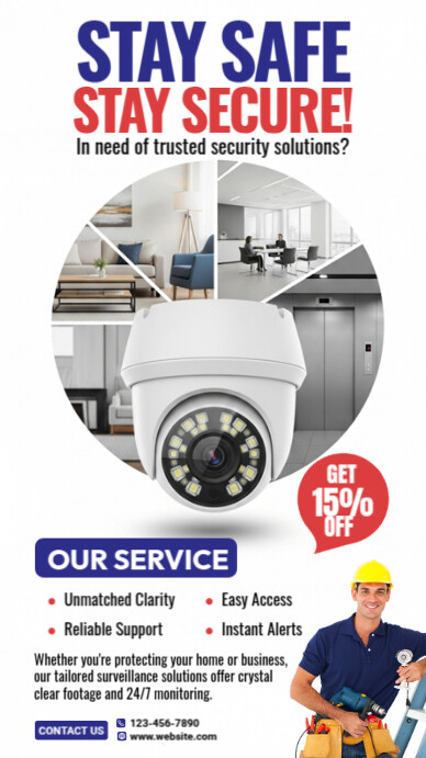 Cctv Installation Instagram Story Template | PosterMyWall