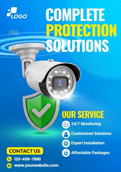 Cctv Installation Service A4 Template | PosterMyWall
