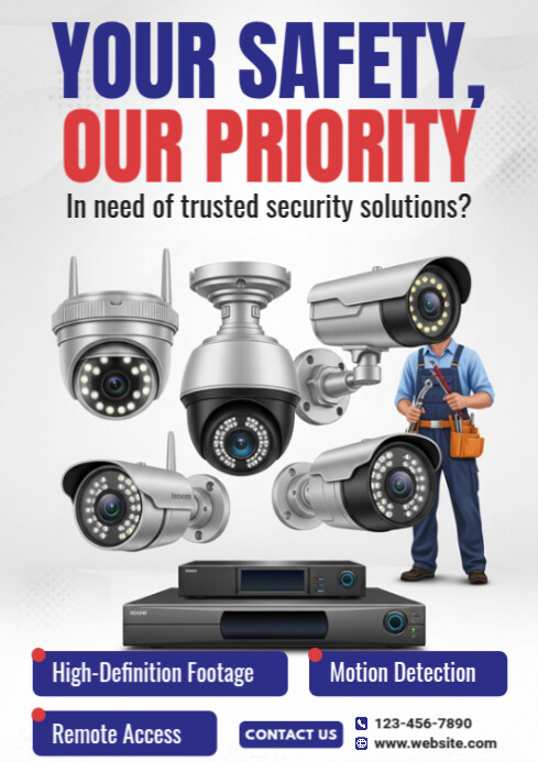 CCTV Installation Service Template | PosterMyWall