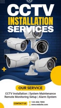 Cctv Installation Instagram Story Template | PosterMyWall