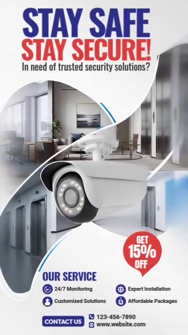 Cctv Installation Service Digital Display (9:16) Template | PosterMyWall