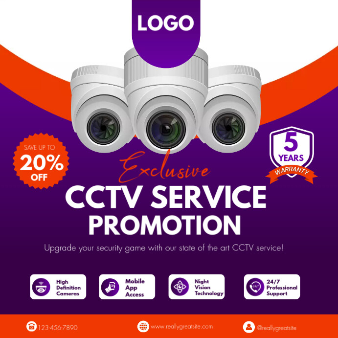 CCTV INSTALLATION SERVICES FLYERS Template | PosterMyWall