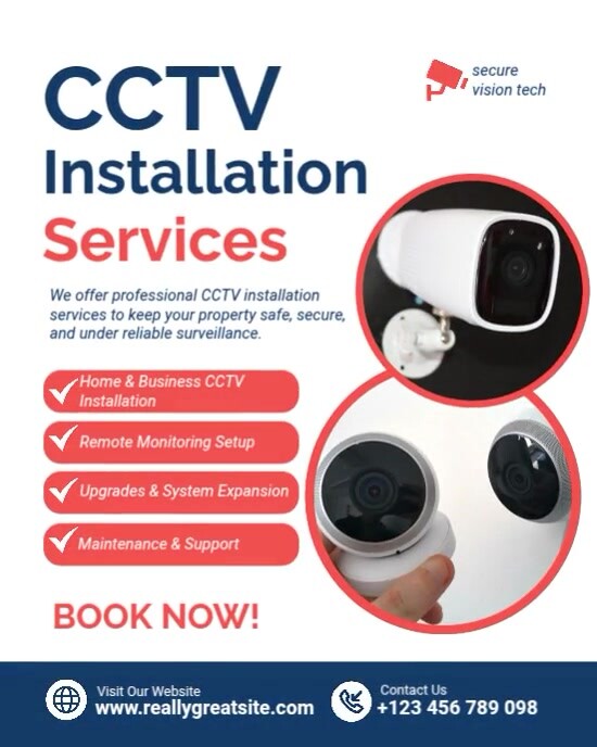 CCTV Installation Services Poster Template – Professional Security ...