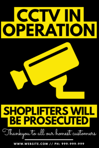CCTV Poster Template | PosterMyWall