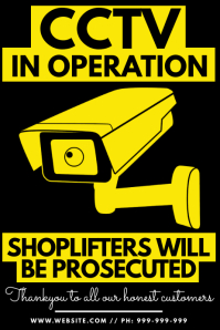 CCTV Poster Template | PosterMyWall