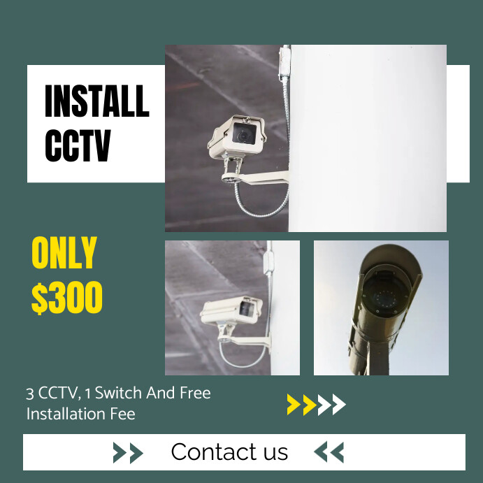 Copy of Cctv Security Camera Installation Template | PosterMyWall