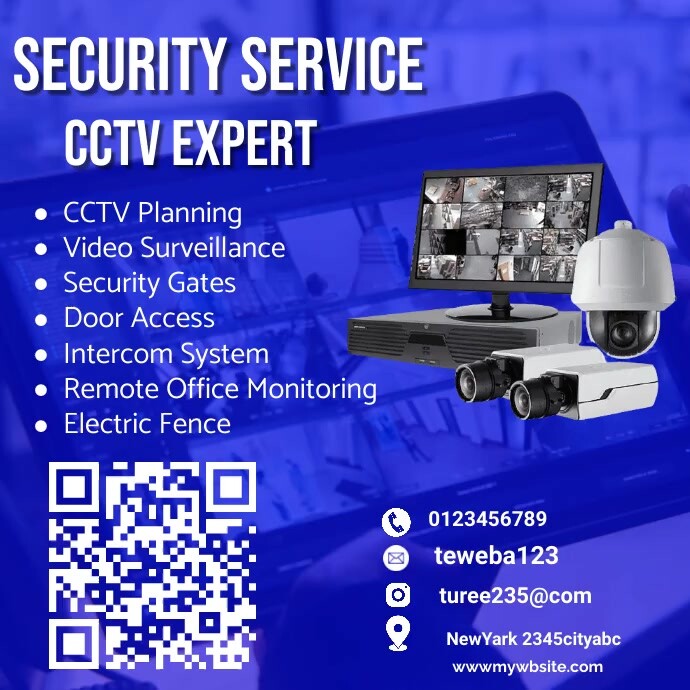 cctv security services flyers Template | PosterMyWall