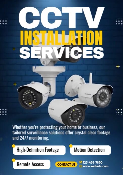 Plantilla de CCTV Service | PosterMyWall