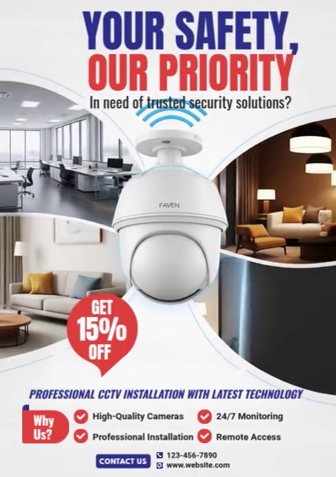 CCTV Service Template | PosterMyWall
