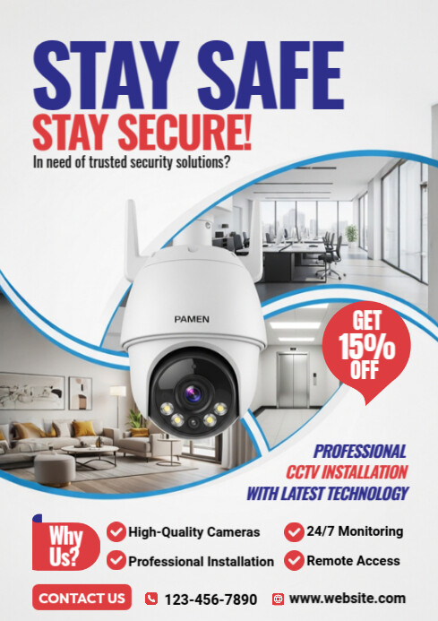 CCTV Service Template | PosterMyWall