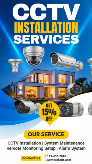 CCTV Service Template | PosterMyWall
