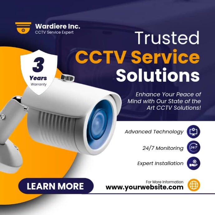 cctv service template | PosterMyWall