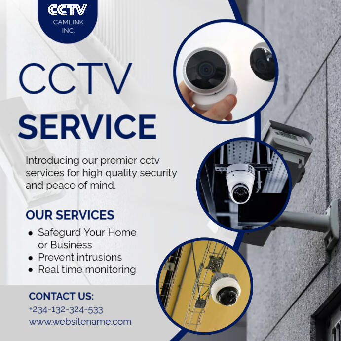 CCTV services poster template | PosterMyWall