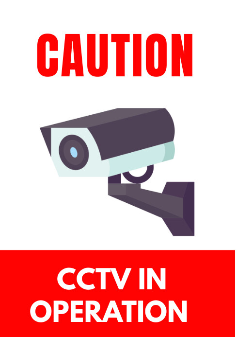 CCTV sign Template | PosterMyWall