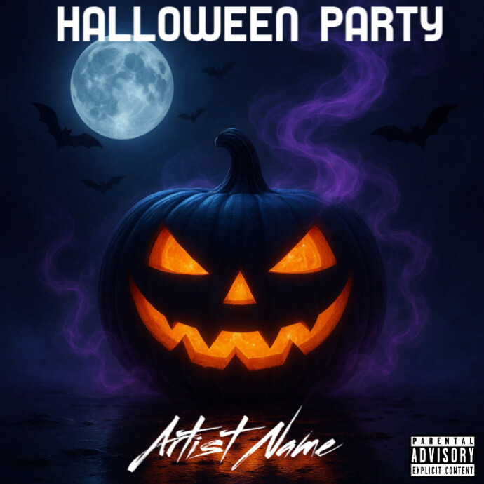 Modèle CD halloween album cover artwork template | PosterMyWall