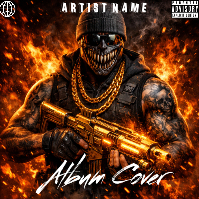 CD Mixtape/Album Album Cover Artwork Template | PosterMyWall