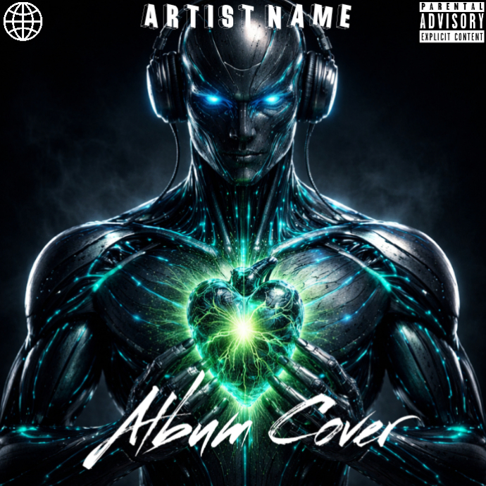 CD Mixtape/Album Album Cover Artwork Template | PosterMyWall