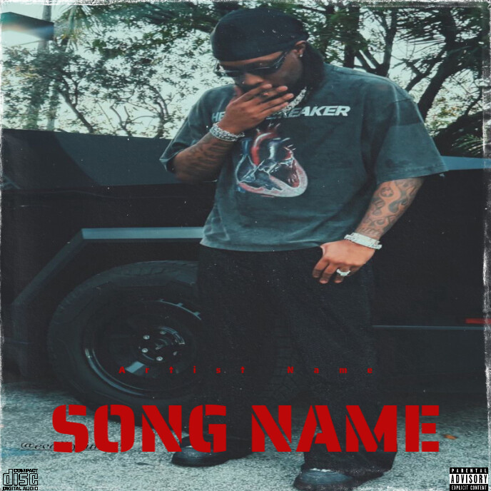 CD Mixtape/Album Cover Artwork Template | PosterMyWall