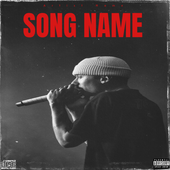 CD Mixtape/Album Cover Artwork Template | PosterMyWall