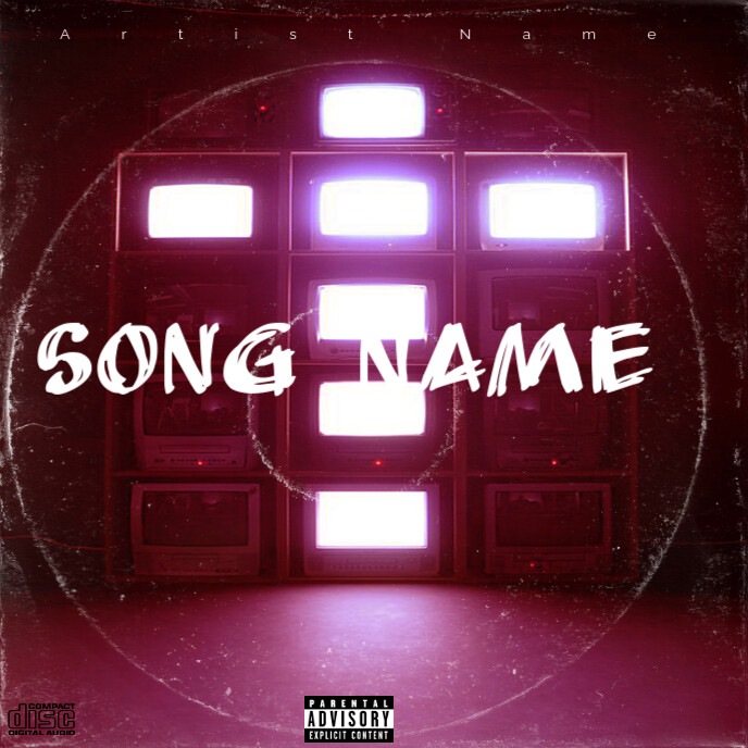 CD Mixtape/Album Cover Artwork Template | PosterMyWall