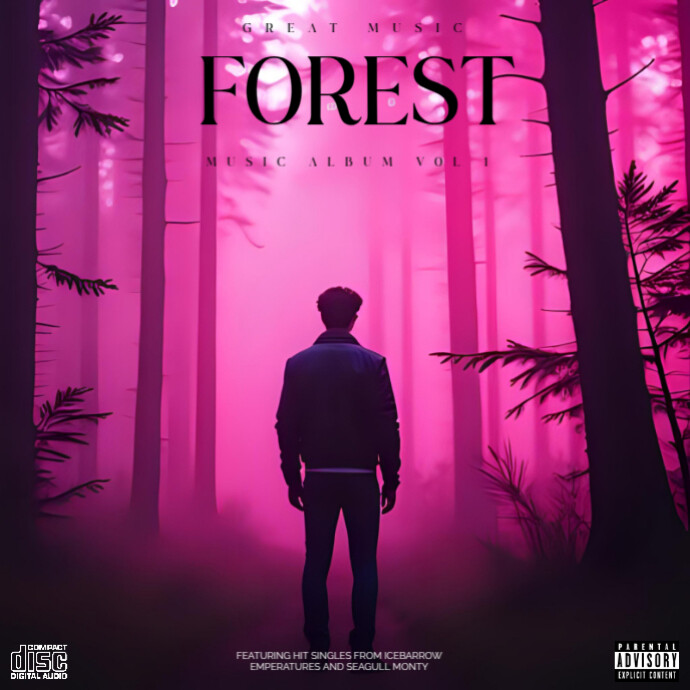 CD Mixtape/Album Cover Artwork Template | PosterMyWall