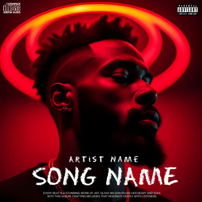 CD Mixtape/Album Cover Artwork Template | PosterMyWall