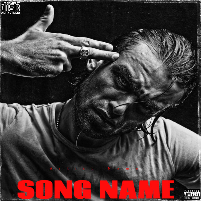 CD Mixtape/Album Cover Artwork Template | PosterMyWall