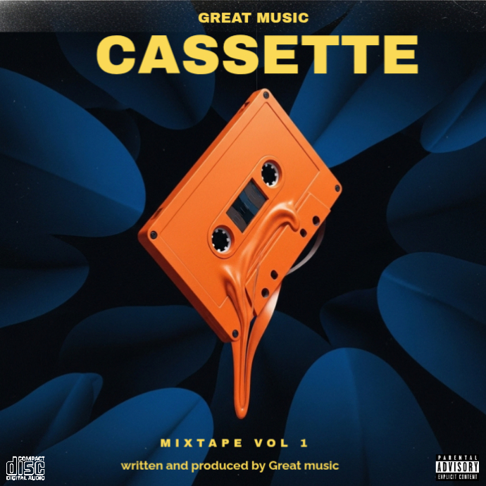 CD Mixtape/Album Cover Artwork Template | PosterMyWall