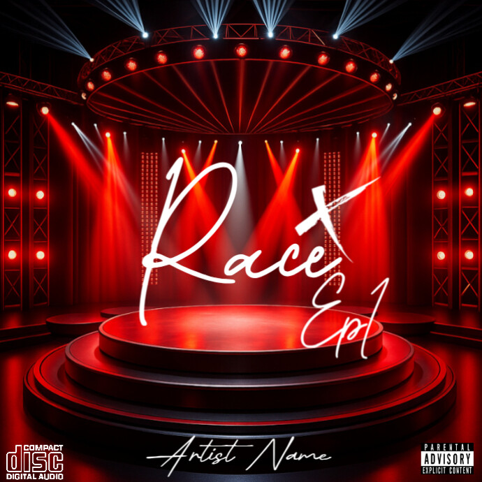 CD Mixtape/Album Cover Artwork Template | PosterMyWall