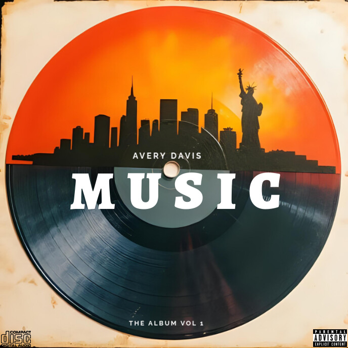 CD Mixtape/Album Cover Artwork Template | PosterMyWall